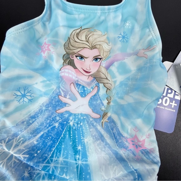 Disney | Swim | Disney Frozen Elsa Bathing Suit Girls 2t Upf 5 Onepiece ...